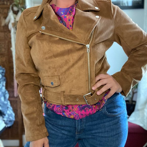 Talula | Jackets & Coats | Aritzia Talula Morton Vegan Suede Moto ...